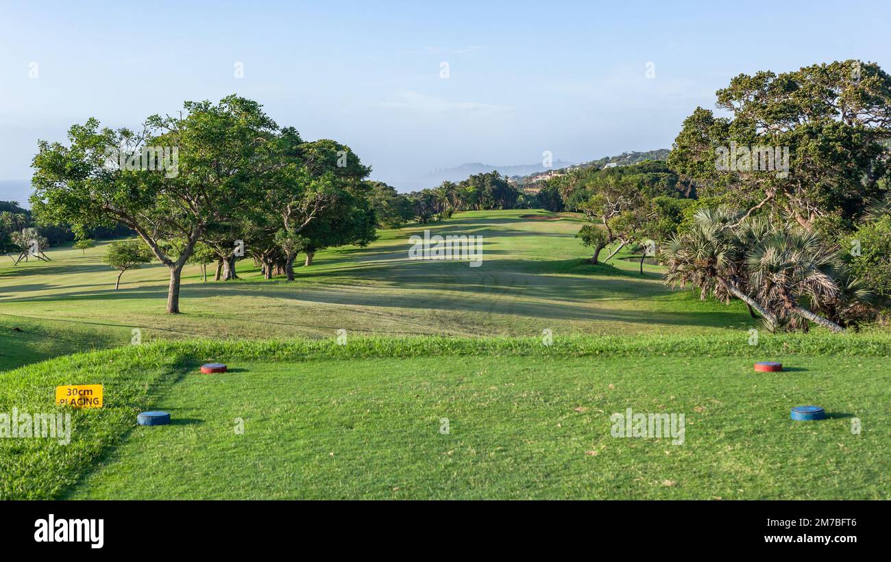 Golf Course scenic layout of coastal design tee box fairway putting ...