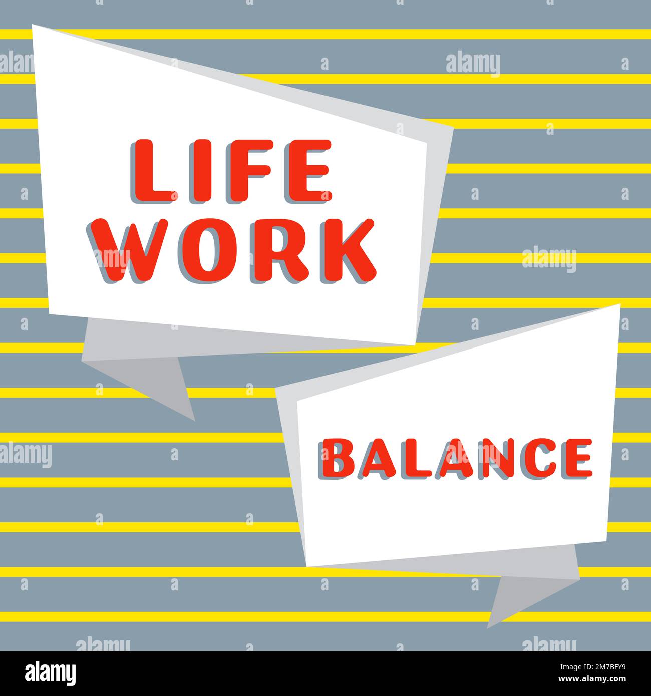 Conceptual caption Life Work Balance. Word Written on stability person ...