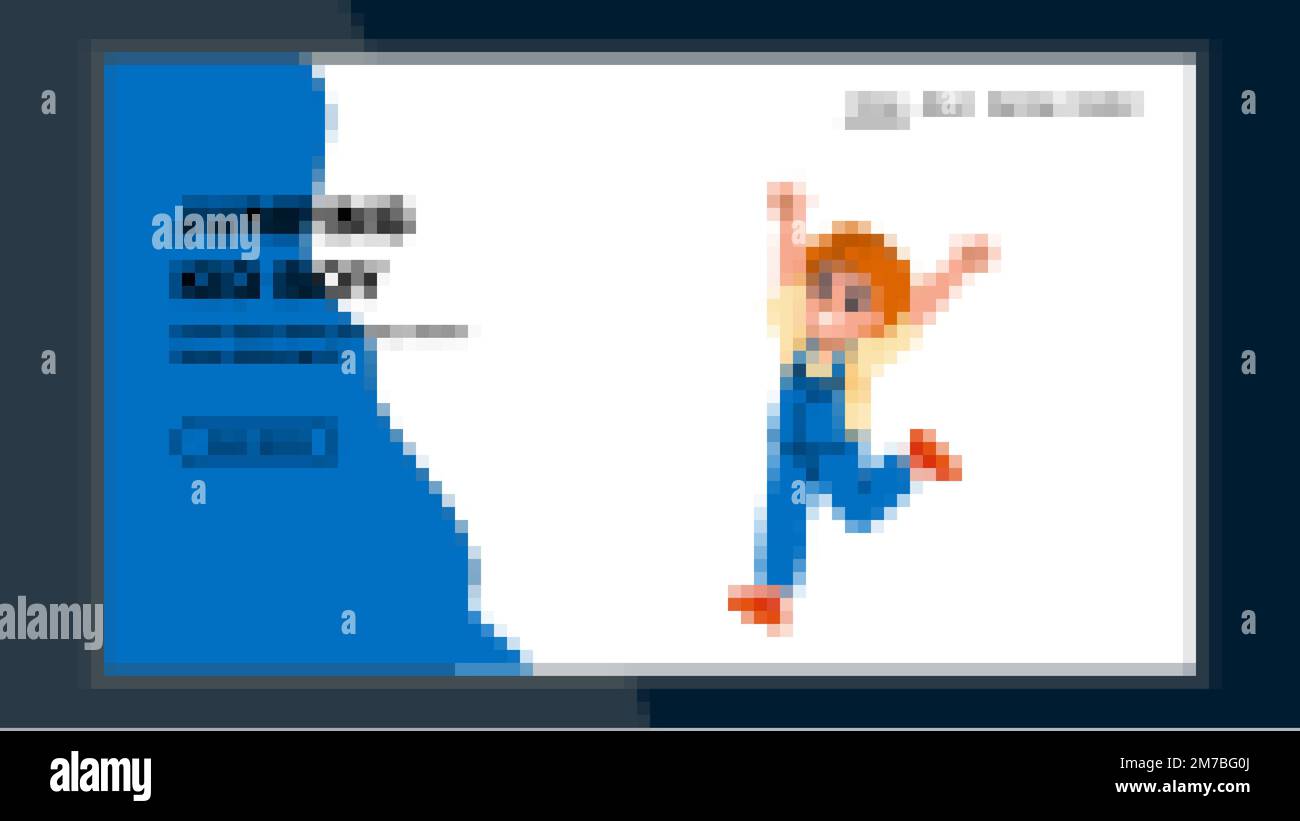 jumping kid boy vector Stock Vector Image & Art - Alamy