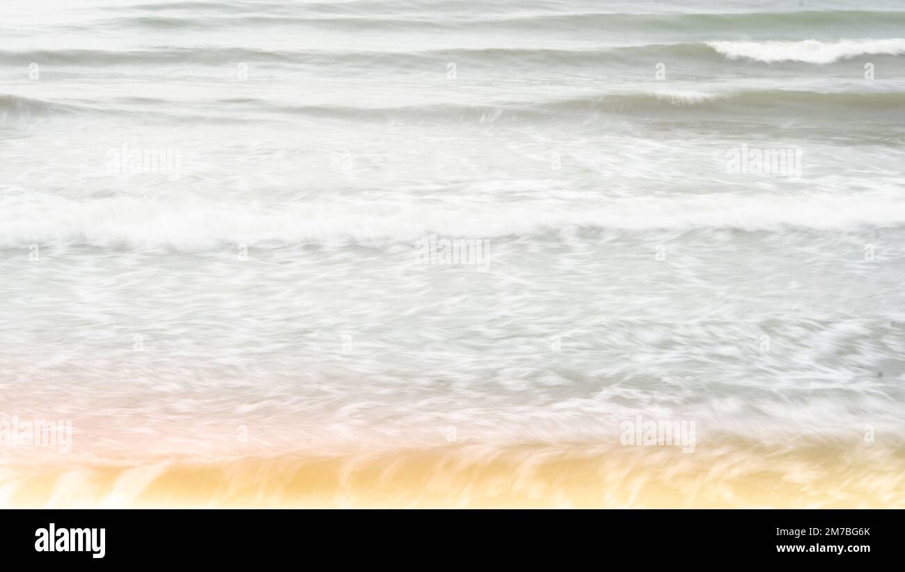 Real photo sea water waves, abstract background, nature power, pale ...