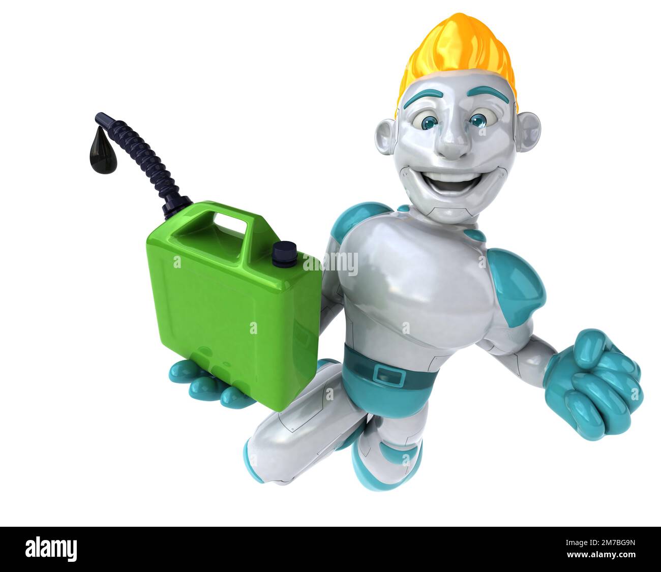 Robot - 3D Illustration Stock Photo - Alamy