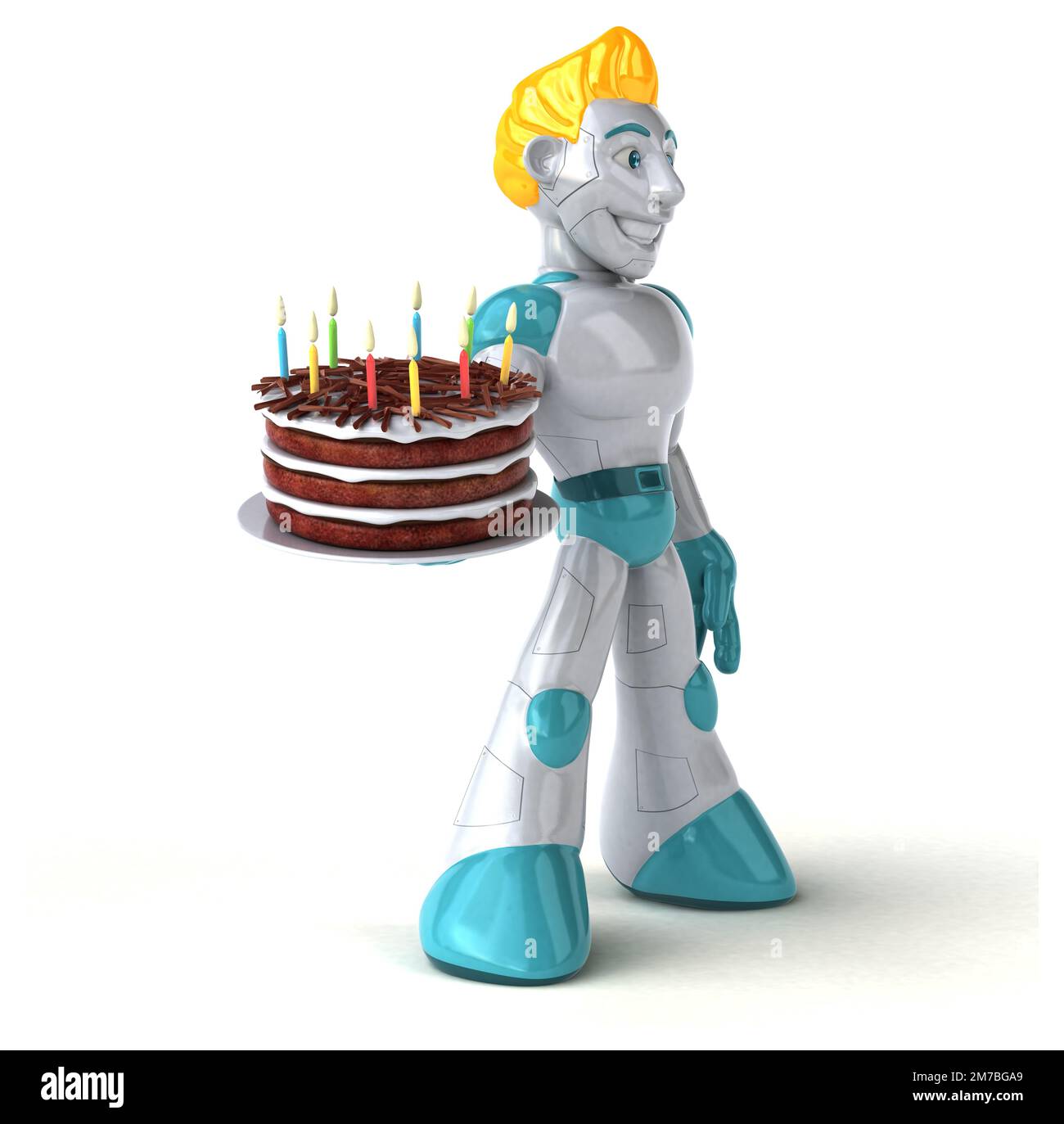 Robot cake Cut Out Stock Images & Pictures - Alamy