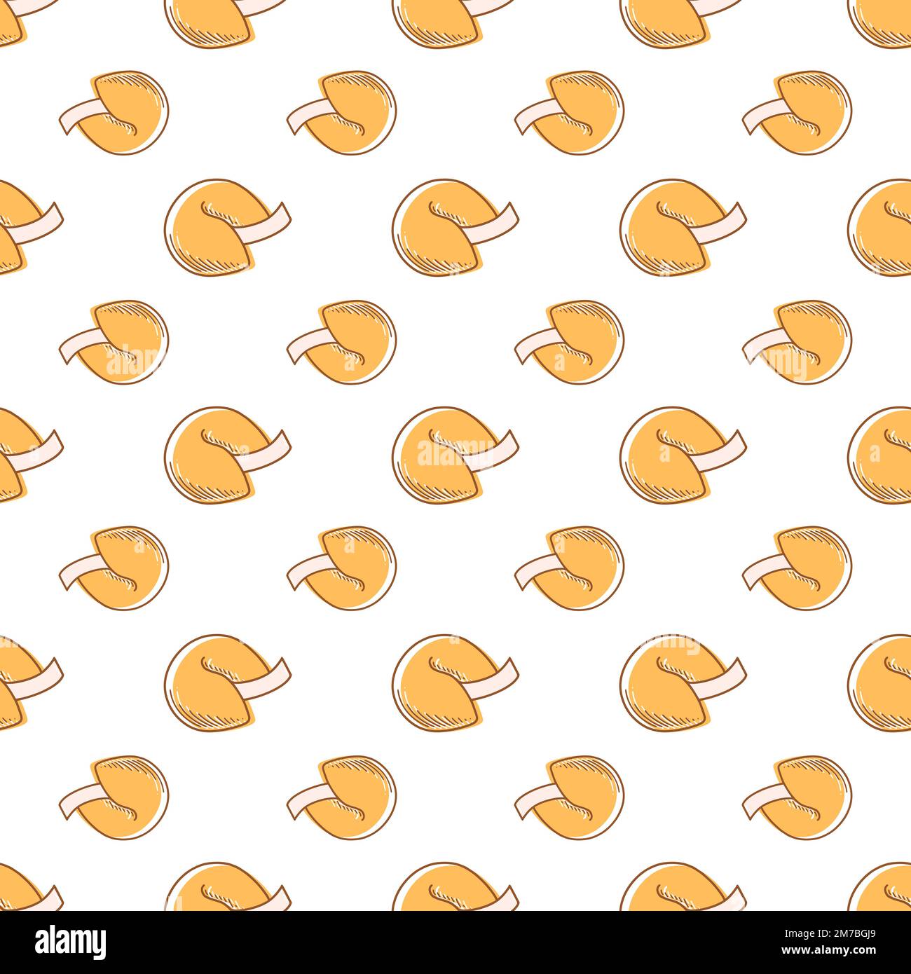 Chinese fortune cookies vector illustration. Chinese New year dessert ...
