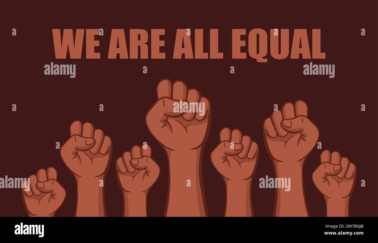 Black History Month. African American History arm fist vector ...