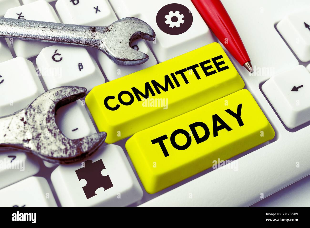 Sign displaying Committee. Concept meaning Group of people appointed ...