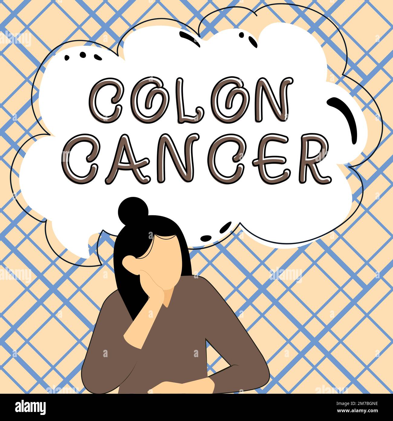 Inspiration showing sign Colon Cancer. Business overview Cancer that ...