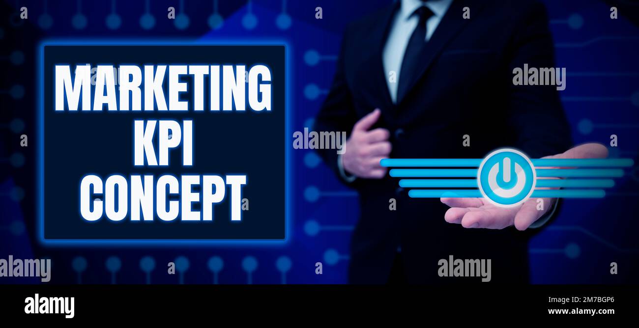 Text caption presenting Marketing Kpi Concept. Word Written on measure ...