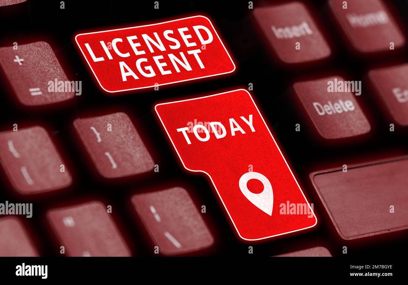 Conceptual caption Licensed Agent. Business approach Authorized and ... Conceptual caption Licensed Agent. Business approach Authorized and ...