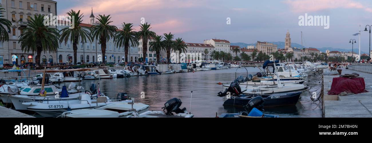 Split, Croatia- harbour front Stock Photo - Alamy
