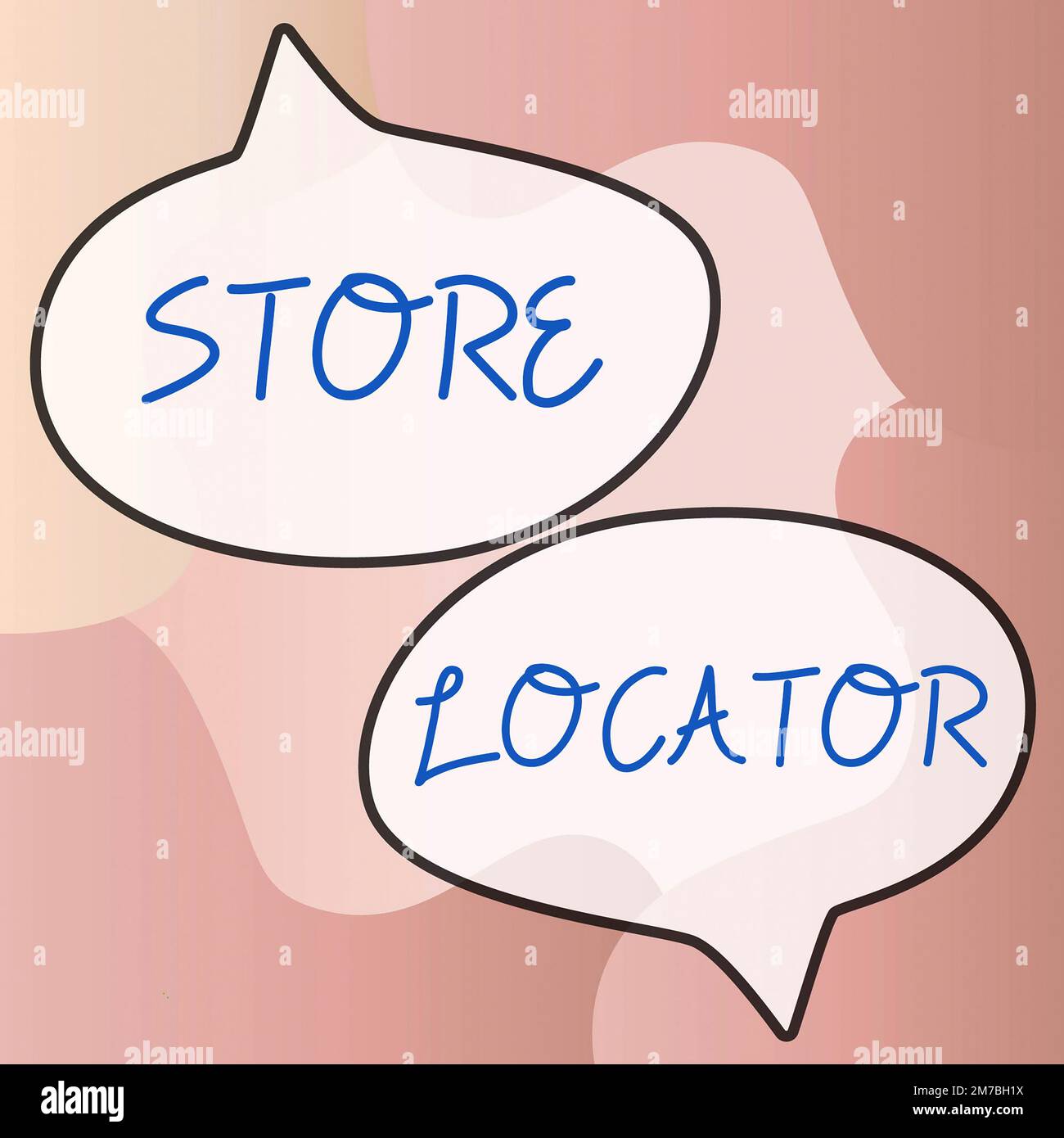 Sign displaying Store Locator. Business overview to know the address ...