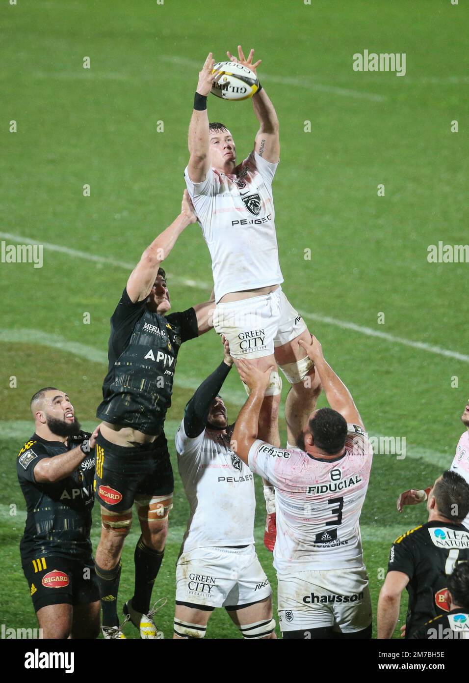 Joshua Brennan of Stade Toulousain during the French championship Top ...