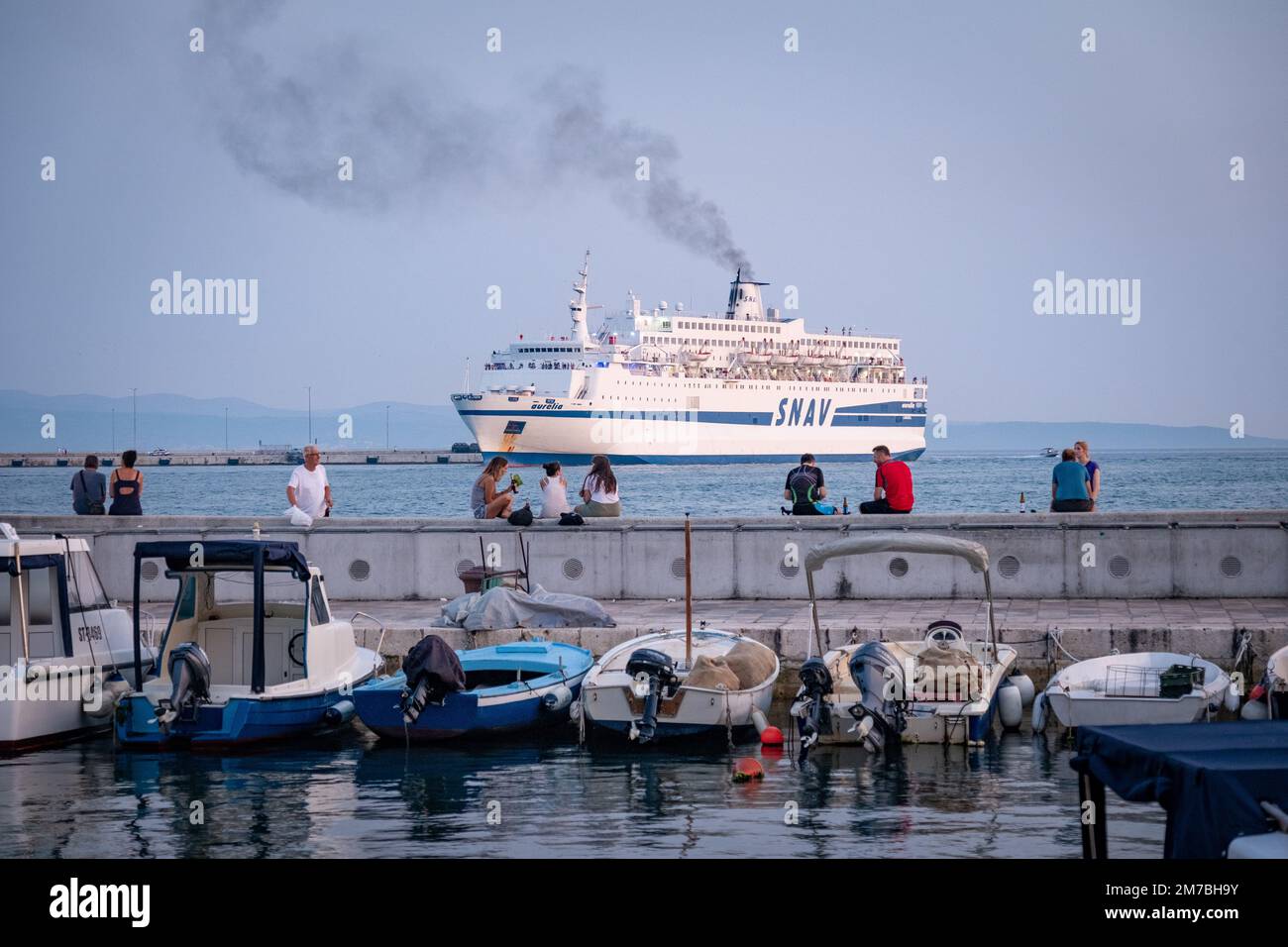 Split, Croatia- Snav ferry leaving port Stock Photo - Alamy