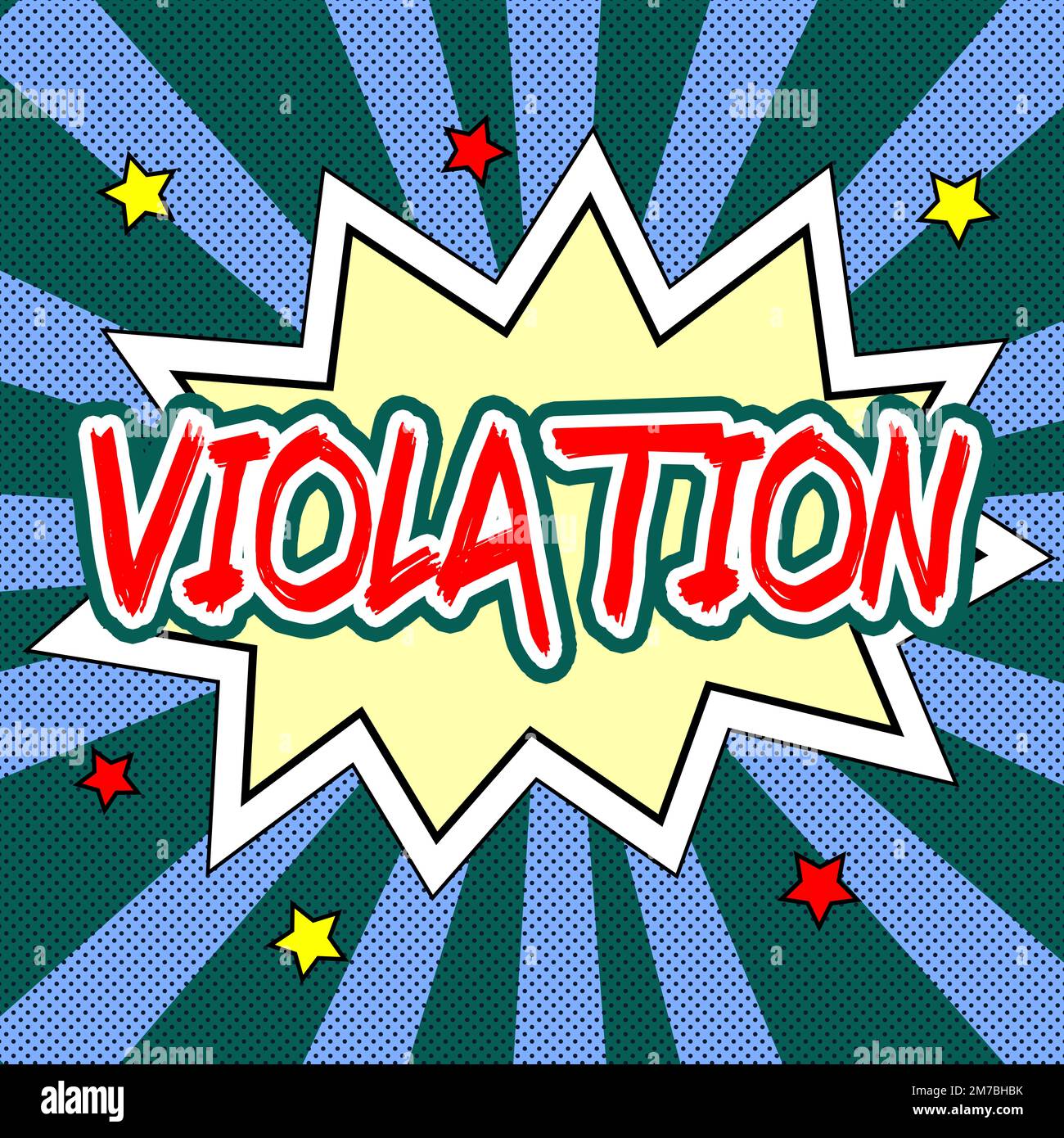 Conceptual display Violation. Business showcase an infringement of ...