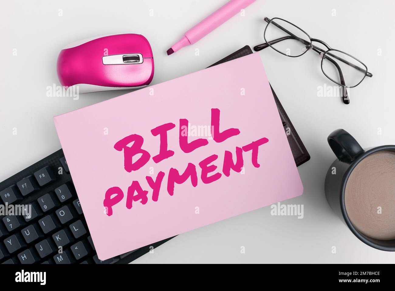 Text caption presenting Bill Payment. Internet Concept To give money to ...