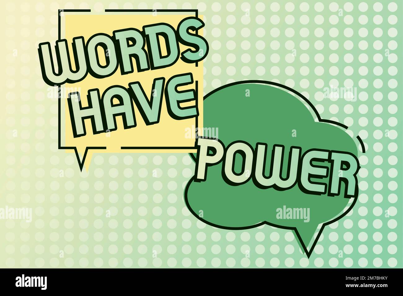 Conceptual display Words Have Power. Business idea Energy Ability to ...