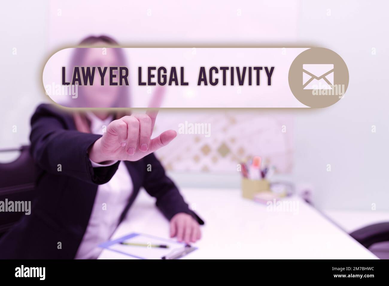 Text showing inspiration Lawyer Legal Activity. Concept meaning prepare ...