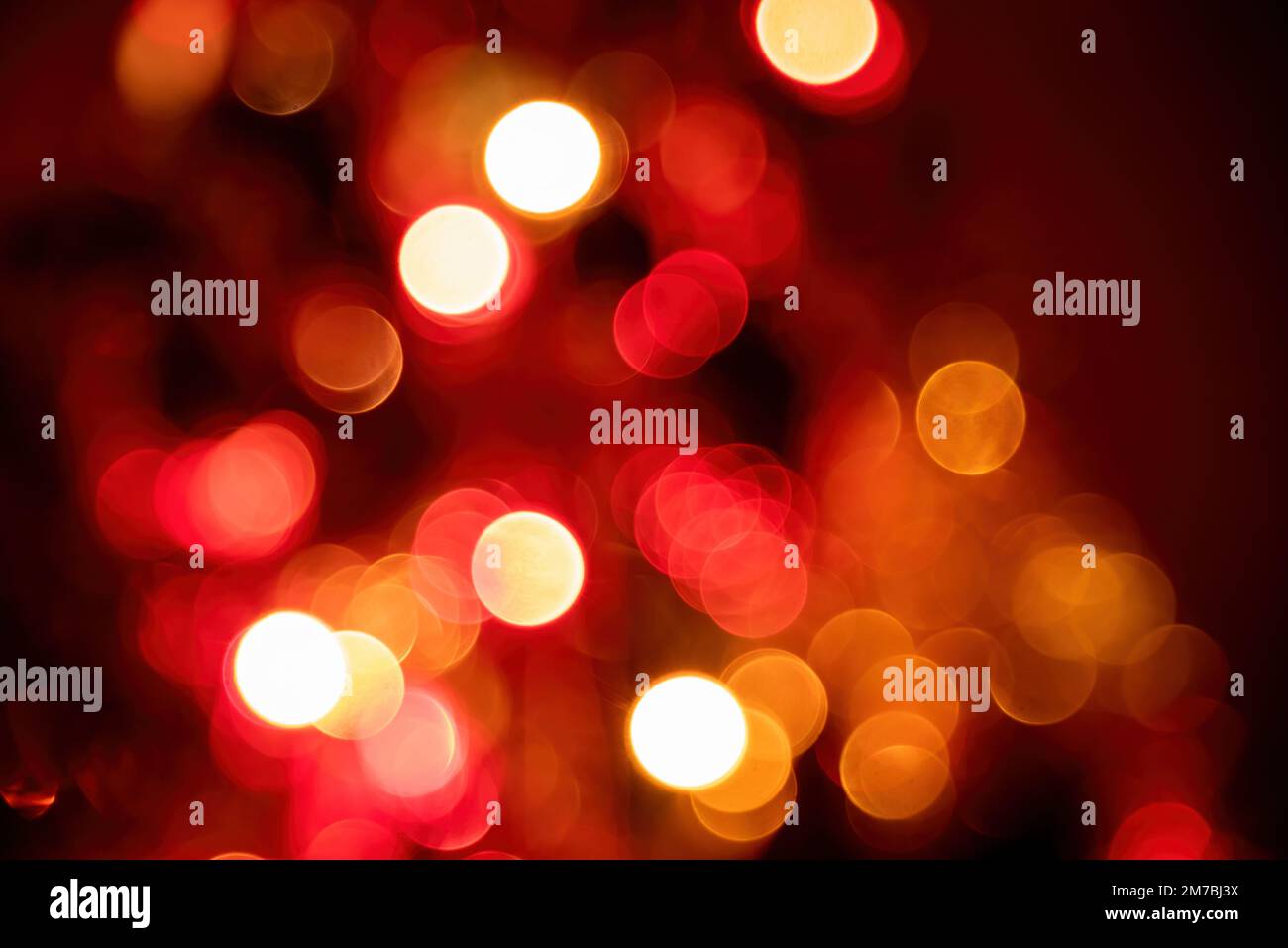 Abstract colorful defocused circular facula. Bokeh blurred color light ...