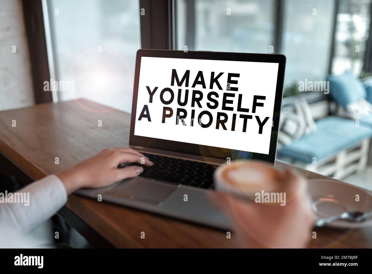 Text caption presenting Make Yourself A Priority. Business concept ...