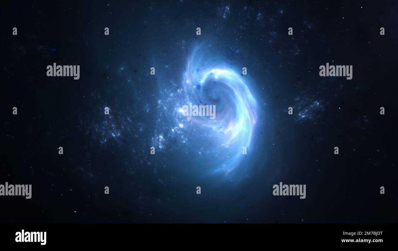 Creation of the universe in space, the birth of planets and galaxies ...