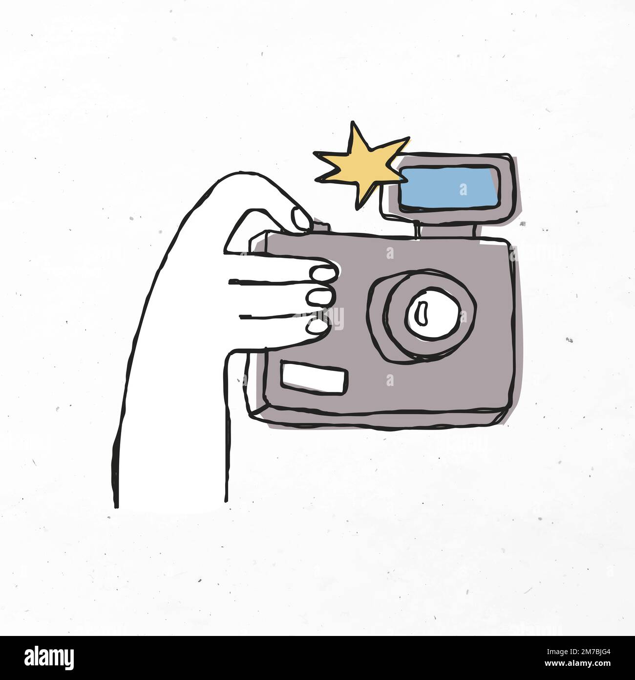 Colorful hand drawn camera vector clipart Stock Vector Image & Art - Alamy