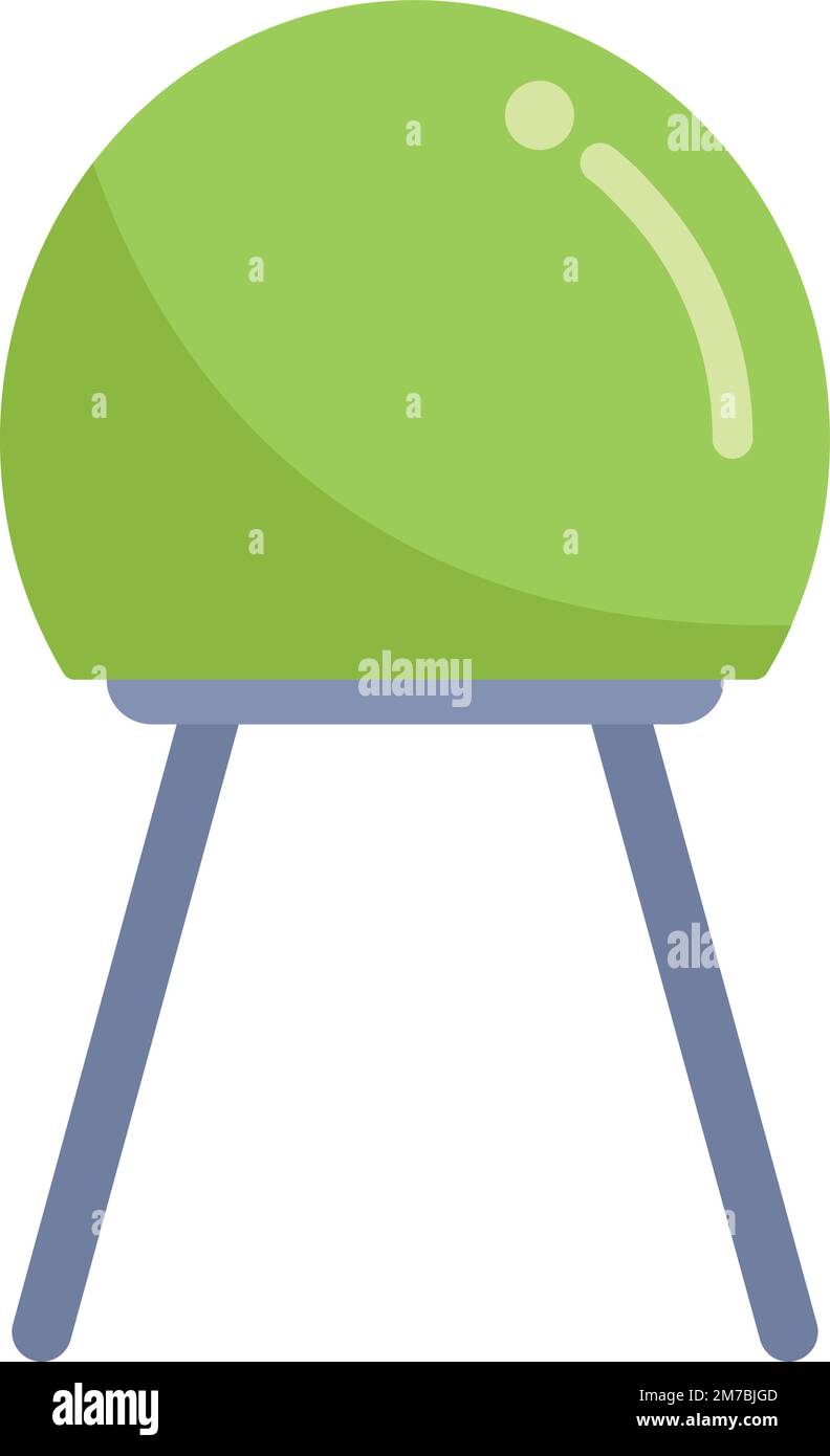 Battery resistor icon flat vector. Electric circuit. Industry energy ...