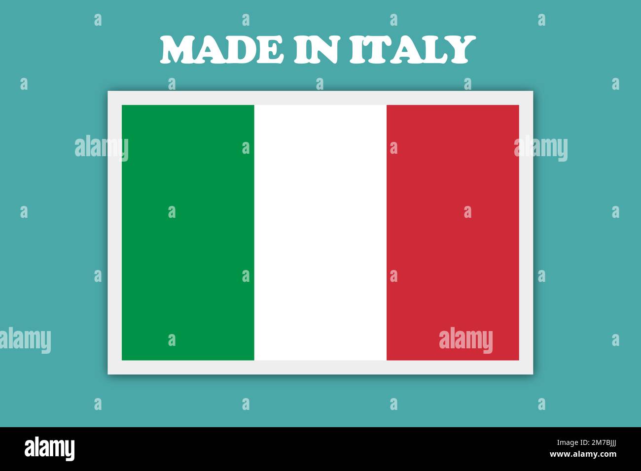 MADE IN ITALY ribbon flag Stock Photo - Alamy