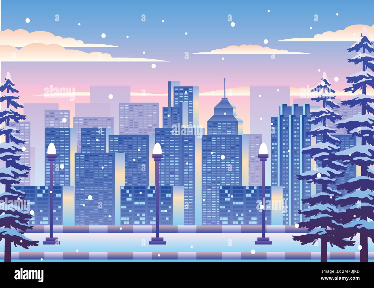 Trees on background cloudy Stock Vector Images - Alamy