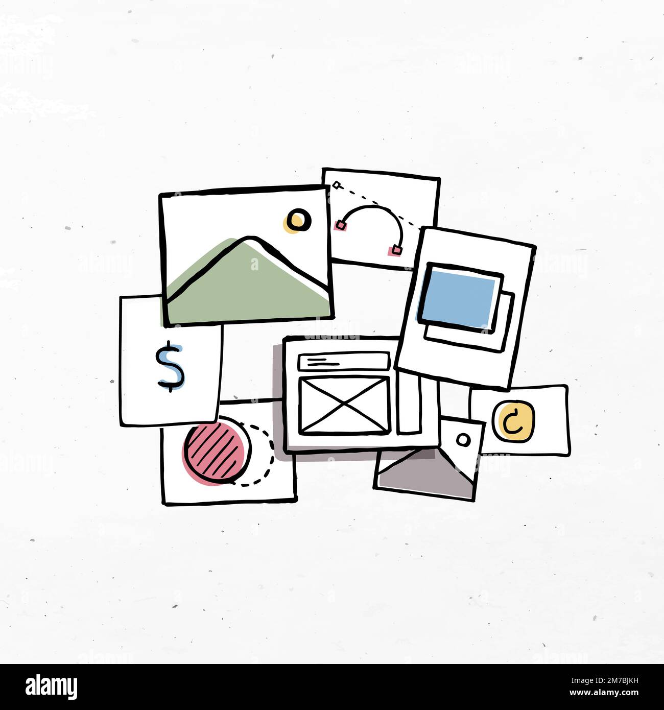 Mood board vector vectors Stock Vector Images - Alamy