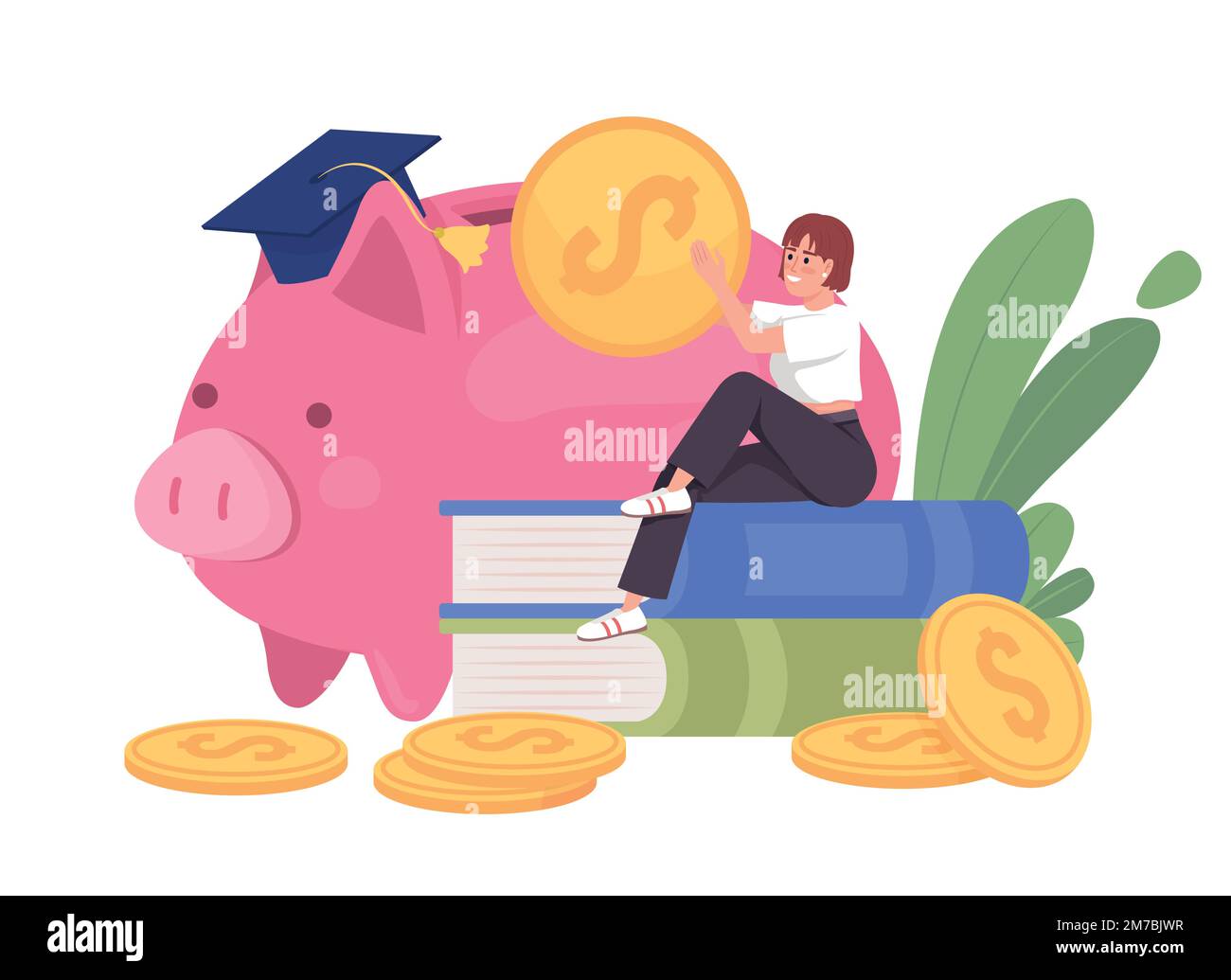 Student debt cartoon Stock Vector Images - Alamy