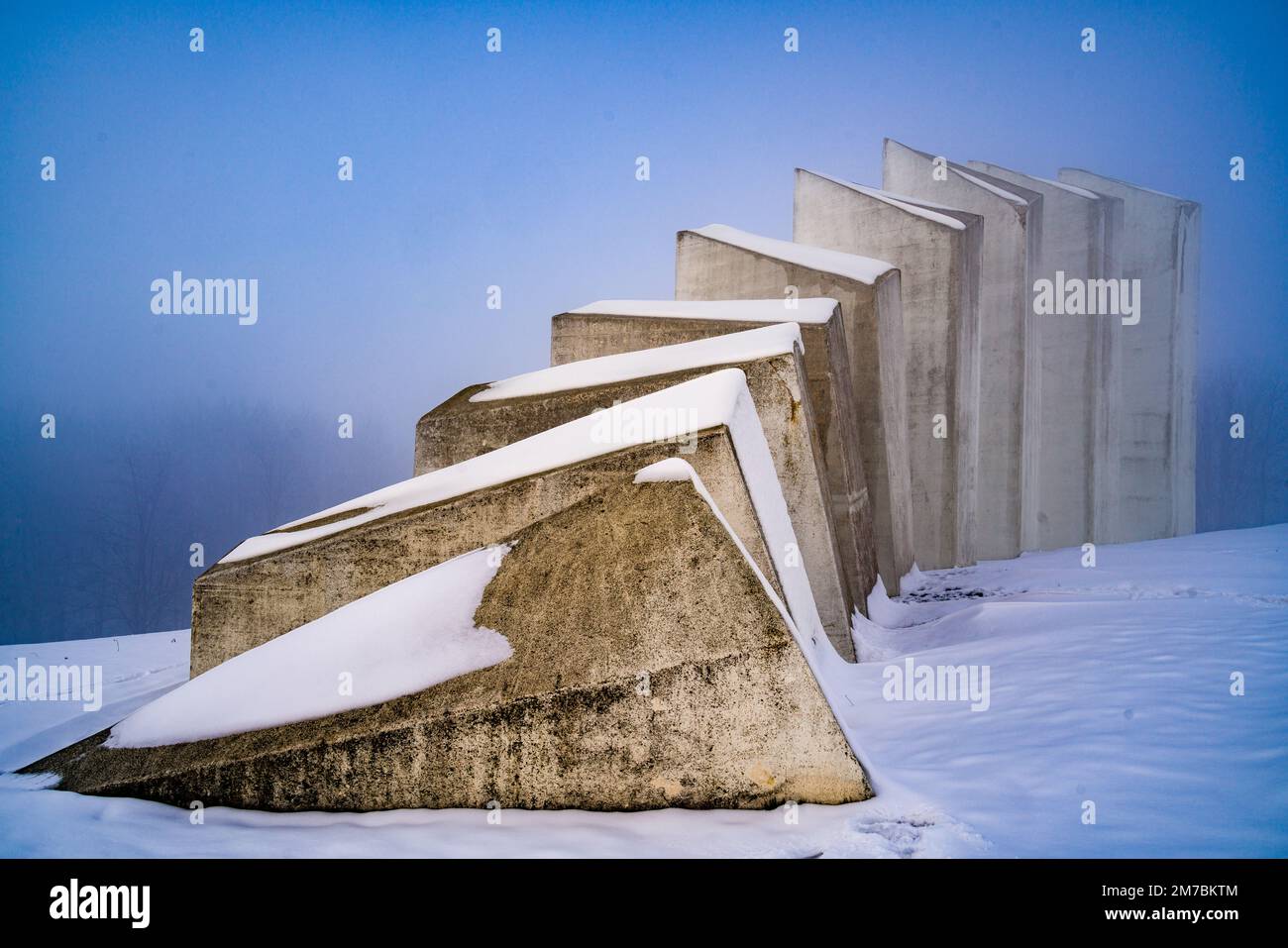 The Kadinjaca monument commemorates Yugoslavia partisans during WW2 ...