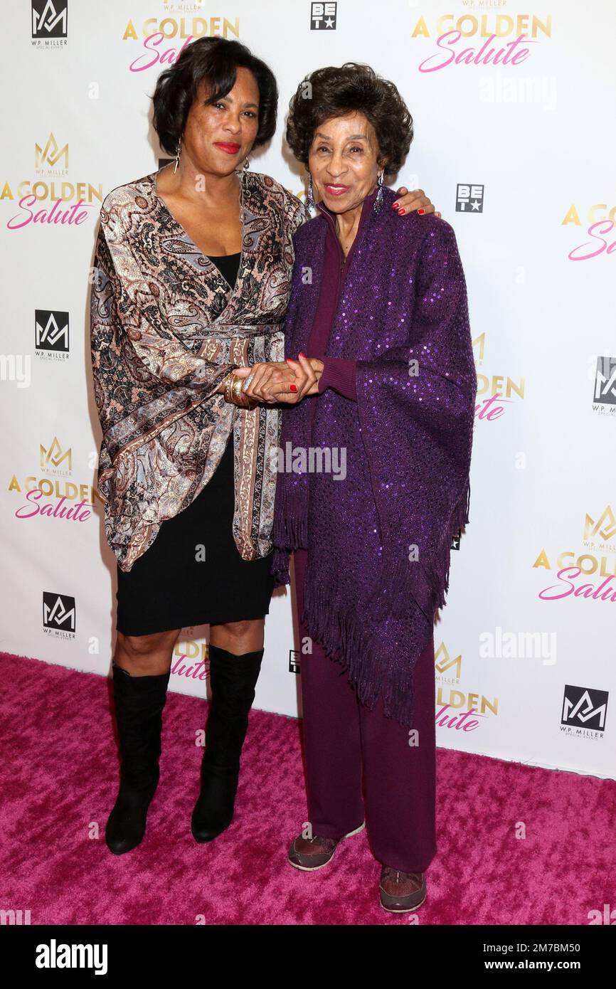 LOS ANGELES - JAN 8: Angela Elayne Gibbs, Marla Gibbs at A Golden ...