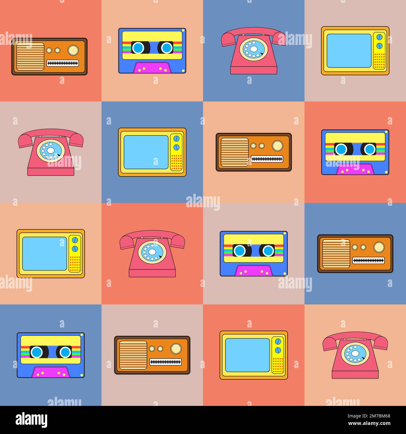90s music background retro Stock Vector Images - Alamy