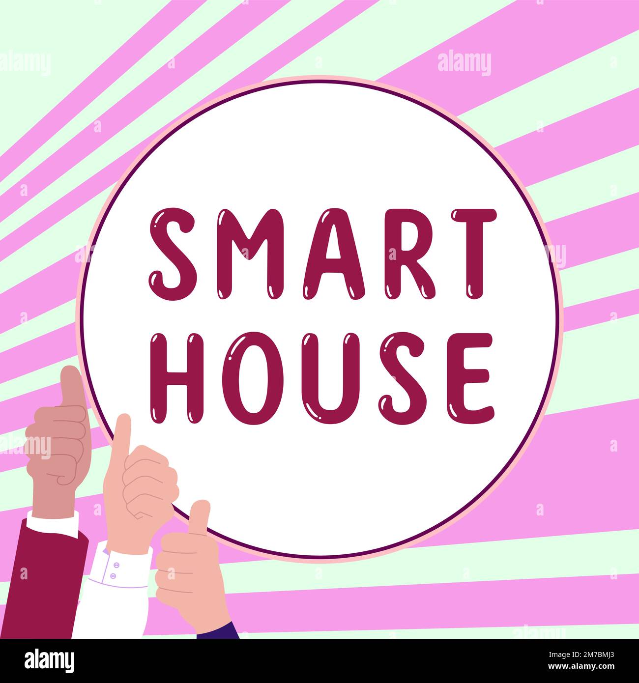 Conceptual display Smart House. Business showcase homes that have ...