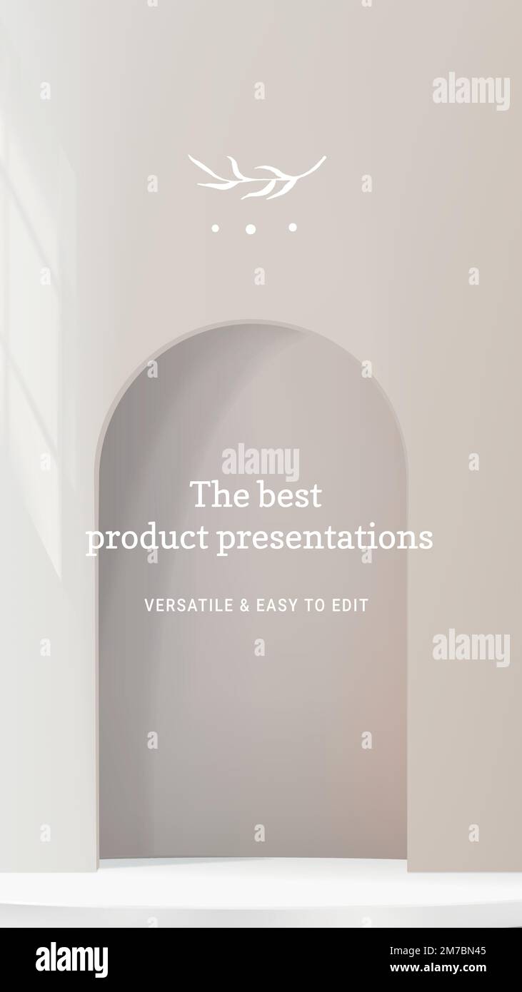 Product backdrop editable template vector in minimal style Stock Vector ...