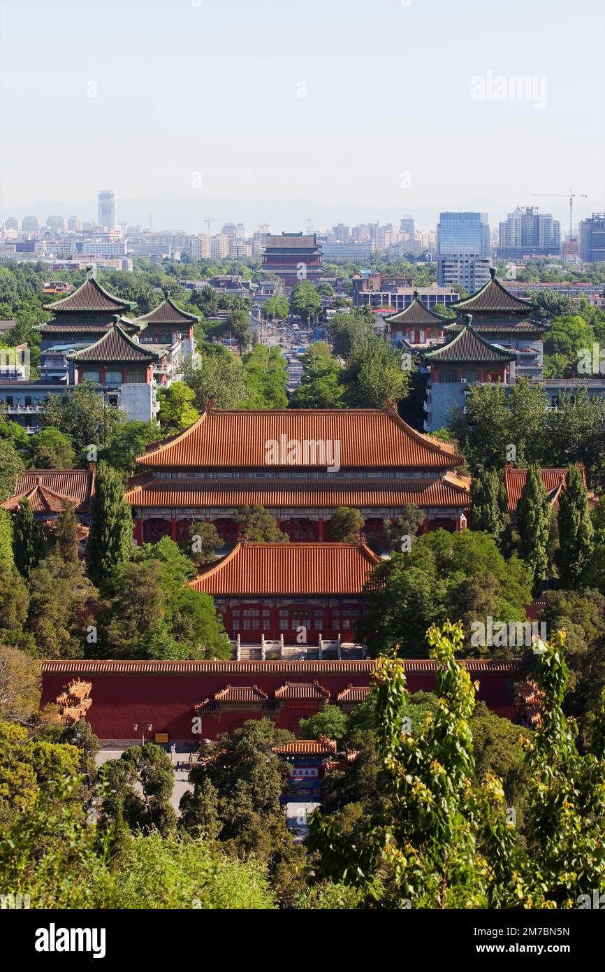 Drum tower beijing cityscape hi-res stock photography and images - Alamy
