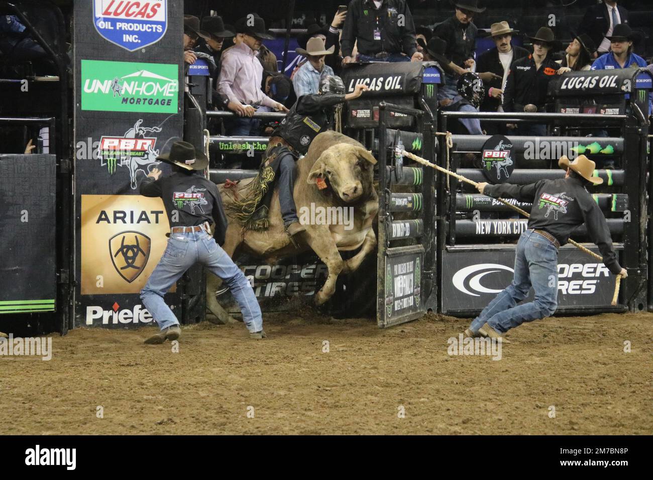 New York, USA. 08th Jan, 2023. The 2023 Professional Bull Riders ...