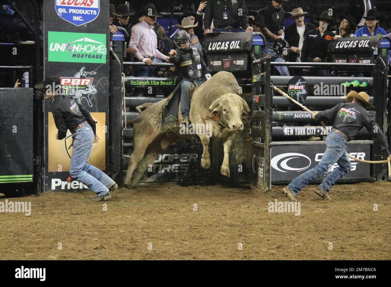 New York, USA. 08th Jan, 2023. The 2023 Professional Bull Riders ...