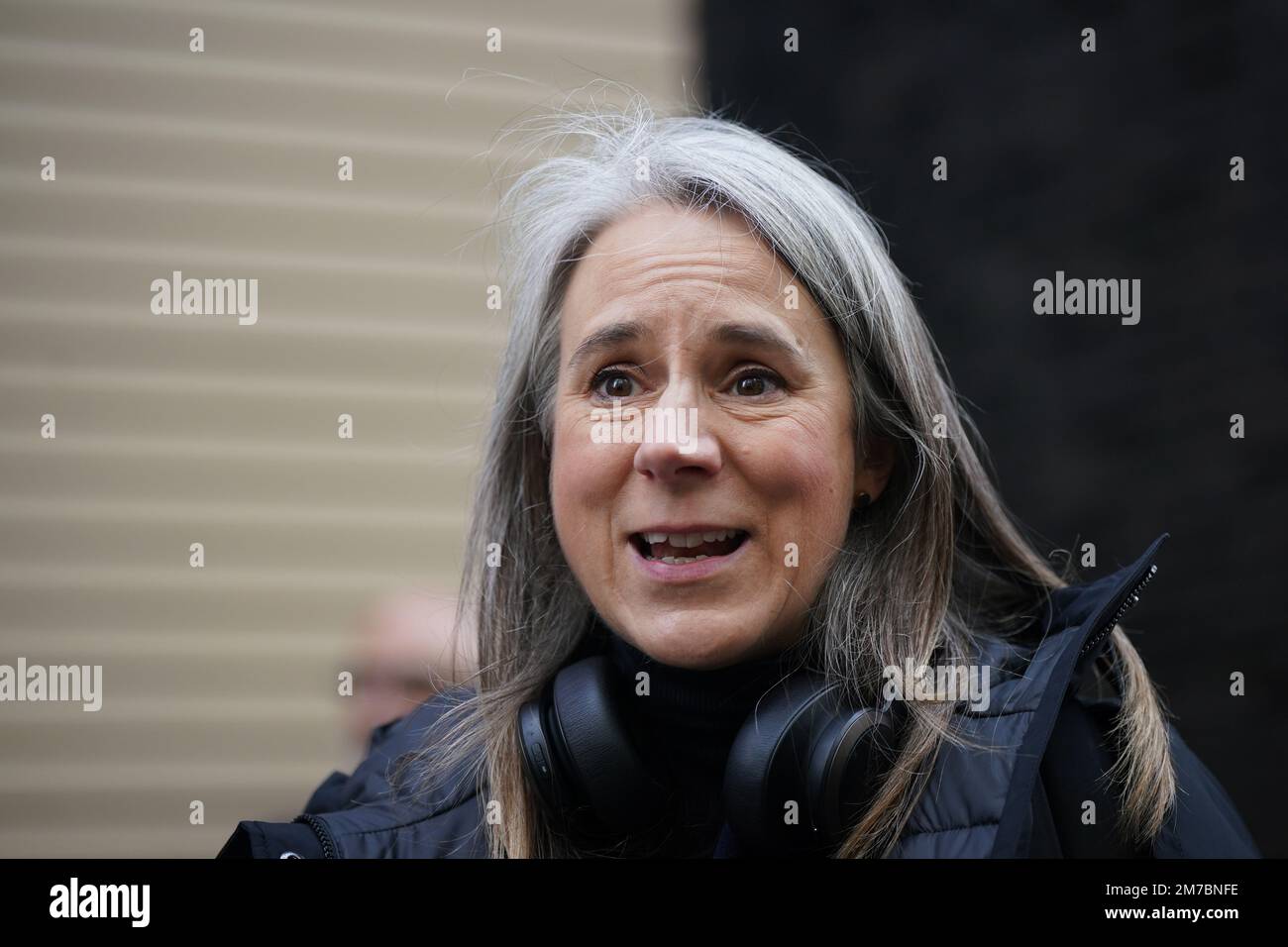 Sara Gorton, head of health at Unison, arrives for a meeting with ...