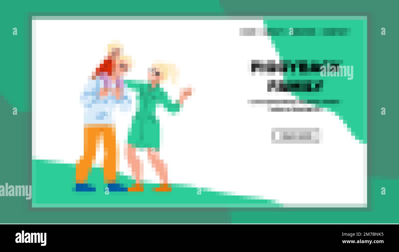 piggyback family vector Stock Vector Image & Art - Alamy