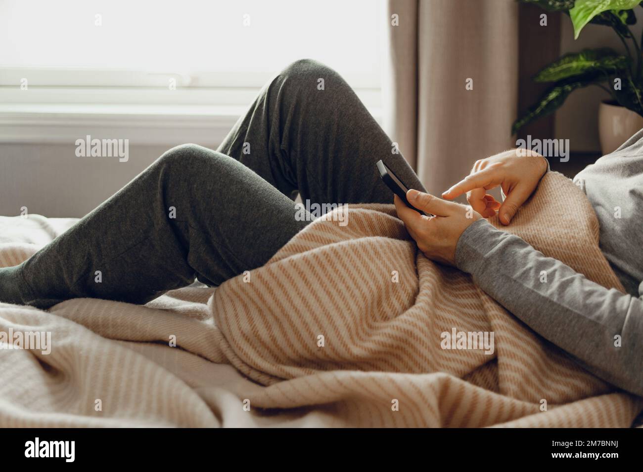 Unrecognizable person using smartphone hi-res stock photography and ...