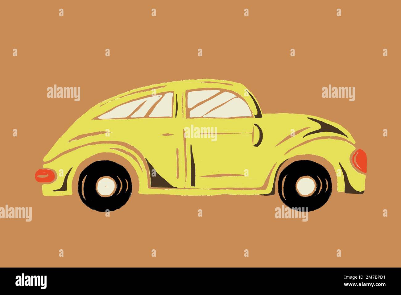 Orange and yellow car Stock Vector Images - Alamy