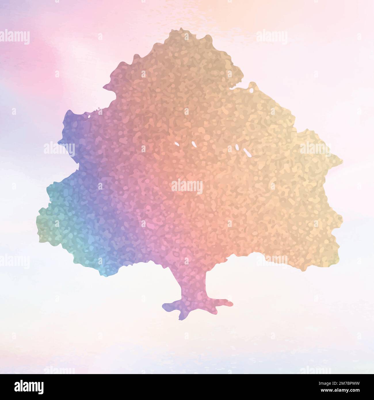 Colorful gradient tree element vector Stock Vector Image & Art - Alamy