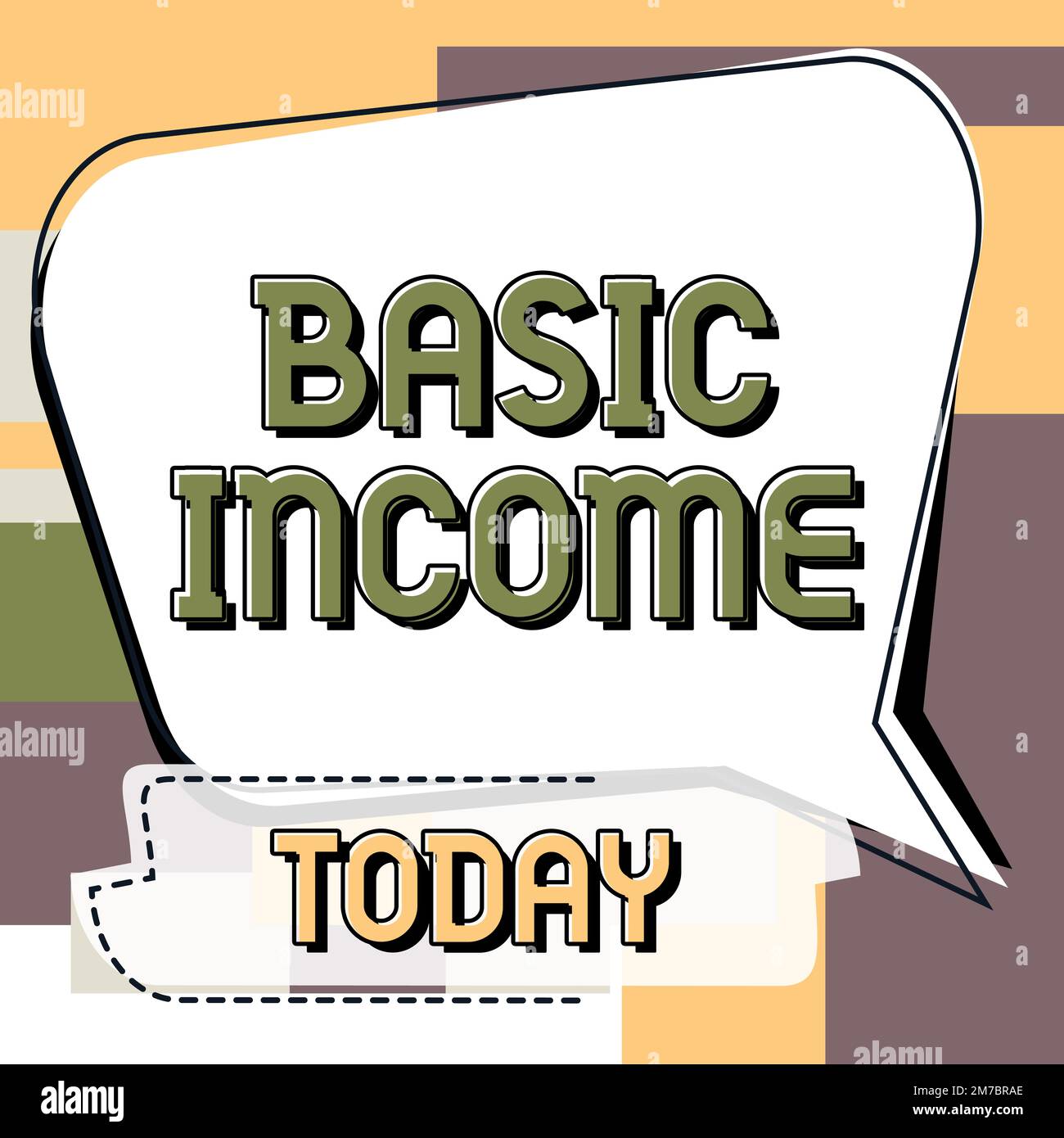 Text showing inspiration Basic Income. Internet Concept periodic cash ...