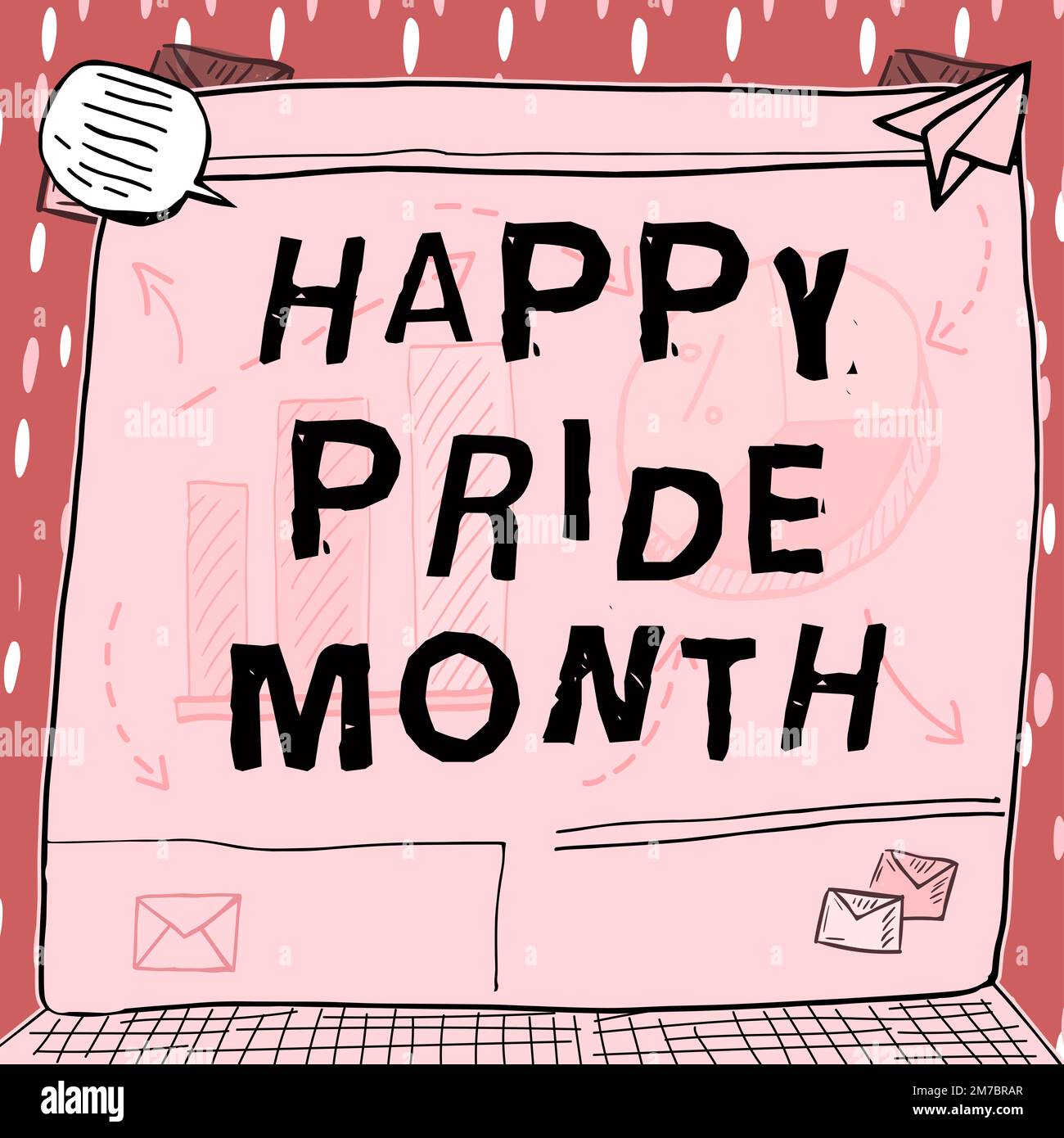 Text showing inspiration Happy Pride Month. Business idea period of ...