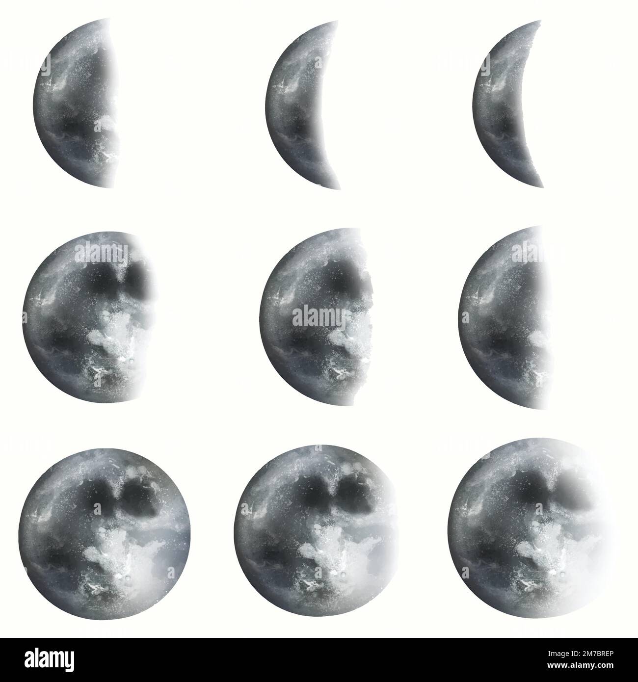 Realistic moon element vector set Stock Vector Image & Art - Alamy