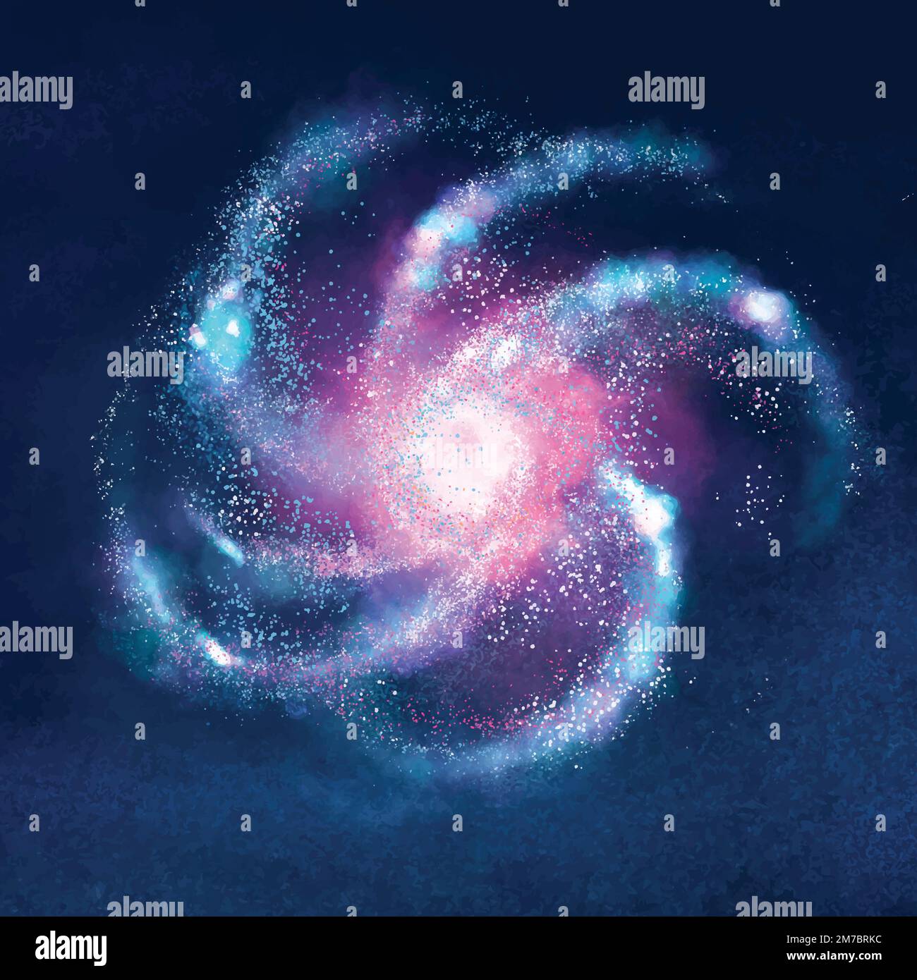 Aesthetic galaxy element vector in black background Stock Vector Image ...