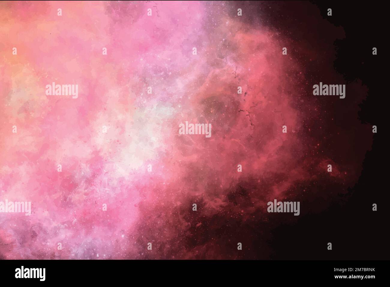 Aesthetic galaxy element vector in black background Stock Vector Image ...