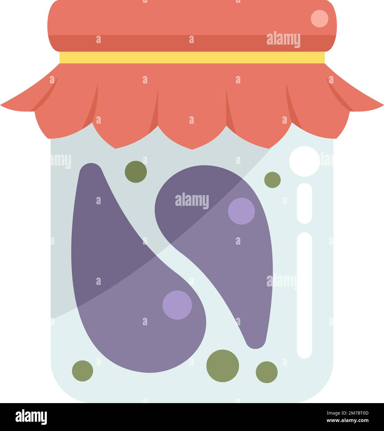 Vegetable jar icon flat vector. Pickle food. Eating product isolated ...