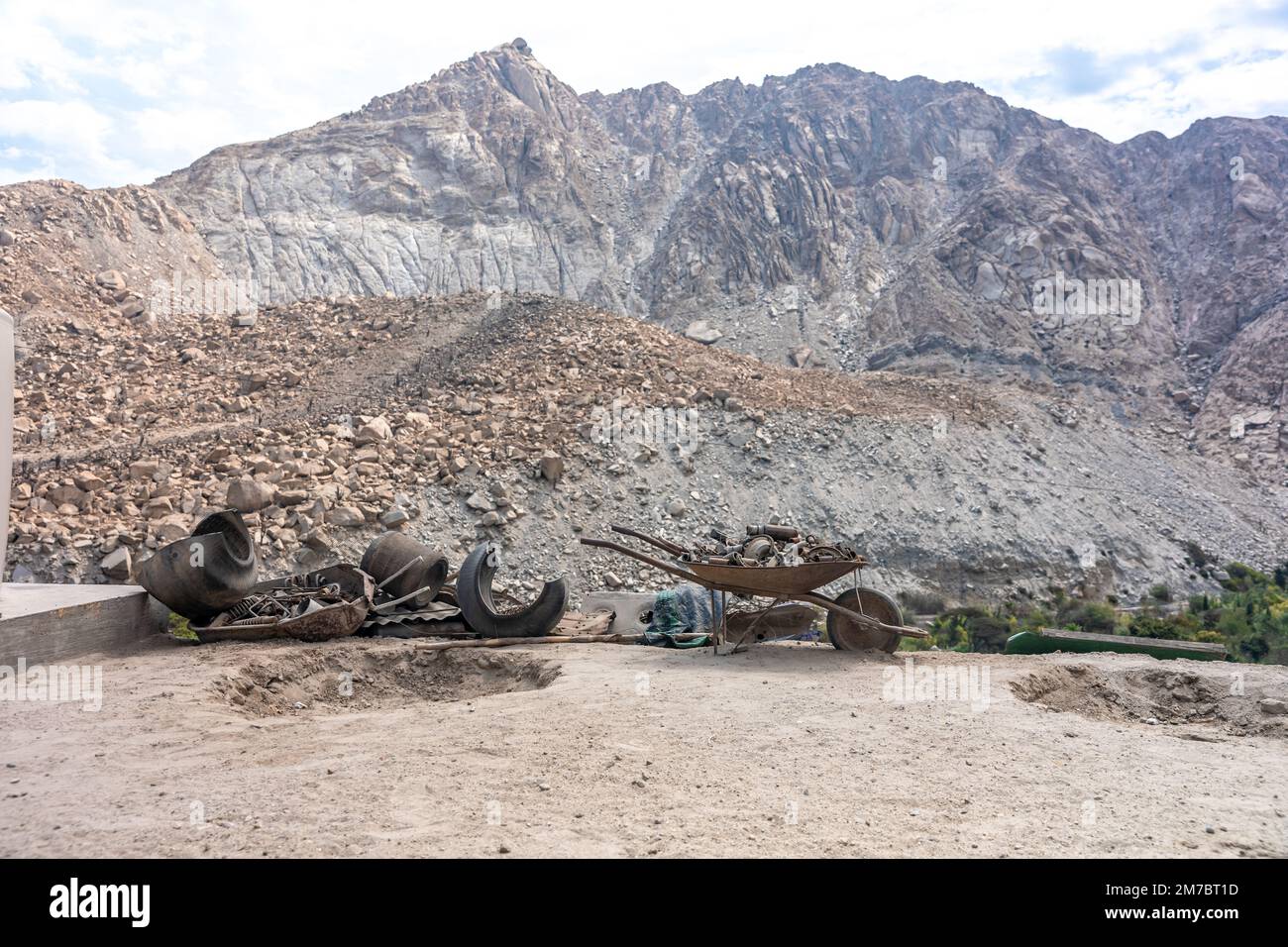 collecting metal in the mountains Stock Photo - Alamy