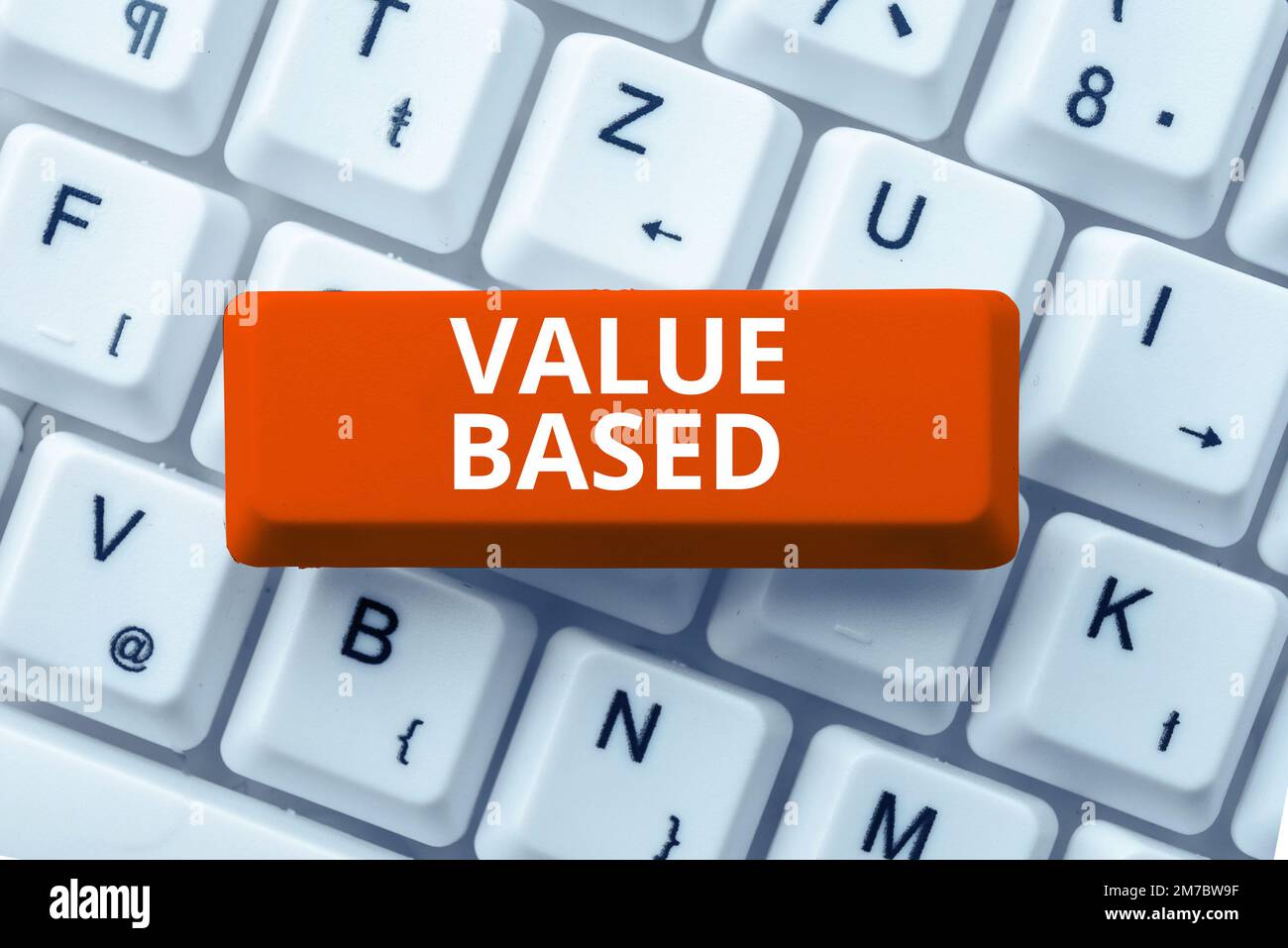 Hand writing sign Value Based. Word for Considering the product worth ...